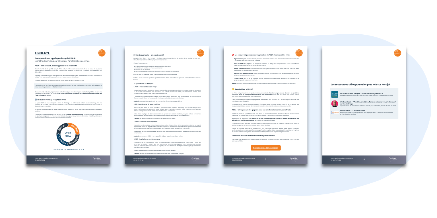 QualiCampus : comprendre et appliquer le cycle PDCA - QualNet.